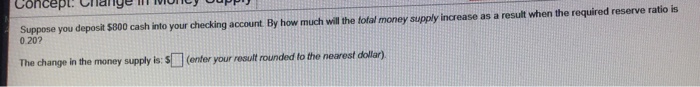 Solved Suppose you deposit $800 cash into 0 20? you deposit | Chegg.com Solved Suppose you deposit $800 cash into 0 20? you deposit | Chegg.com