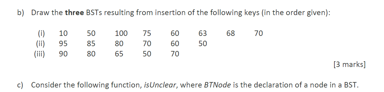 1. Consider the following declarations for a node in | Chegg.com