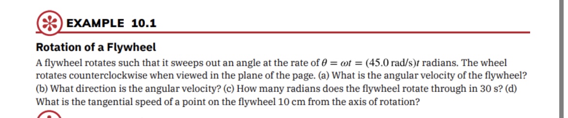 Solved Rotation of a Flywheel A flywheel rotates such that | Chegg.com