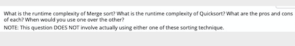 Solved A What Is The Runtime Complexity Of Merge Sort B