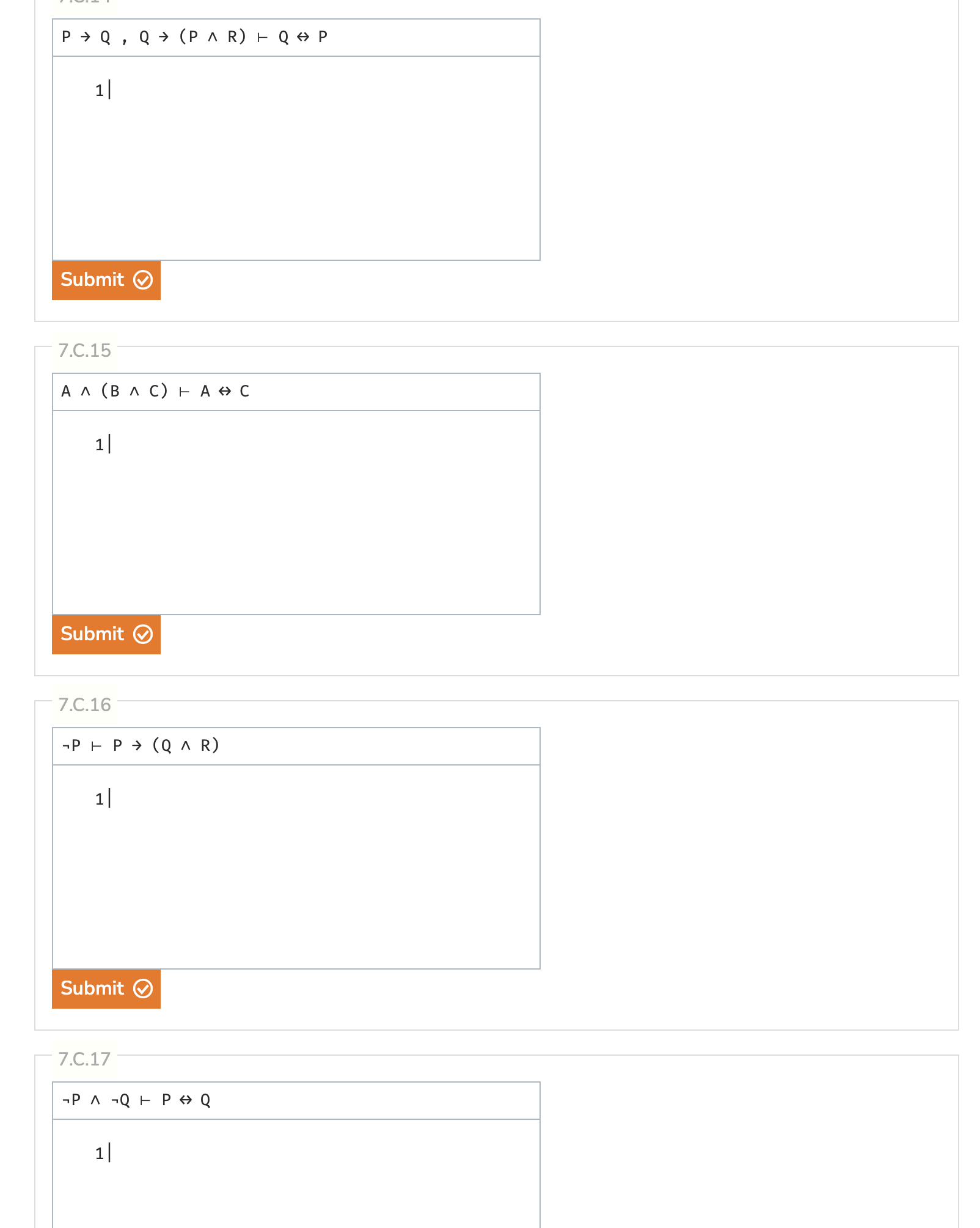 P→0.0→(P??R)|--0harrP7.C.15A??(B??C)|--AharrC7.C.16no | Chegg.com