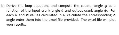 b) Derive the loop equations and compute the coupler | Chegg.com