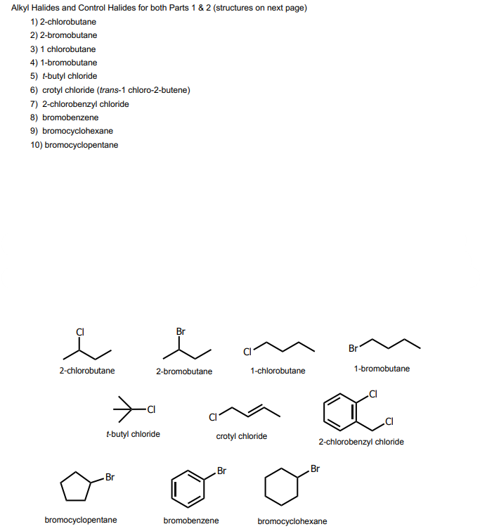 Solved Draw the mechanisms for each alkyl halide in both 1.) | Chegg.com