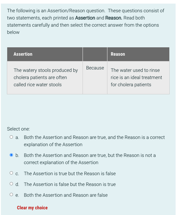 Solved The following is an Assertion/Reason question. These | Chegg.com