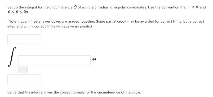 Solved Set up the integral for the circumference C of a | Chegg.com