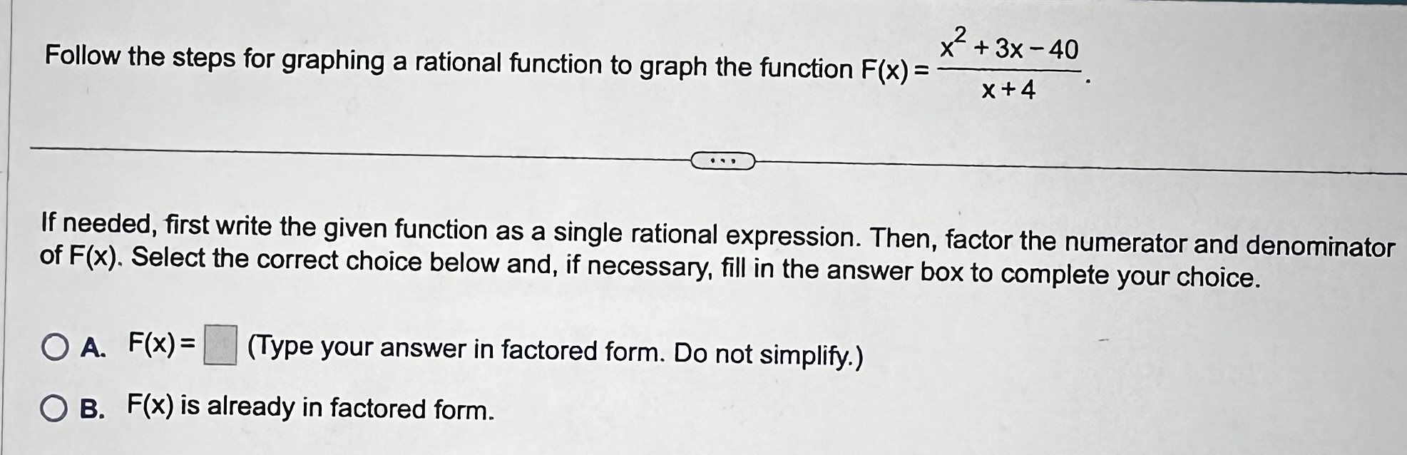 Follow the steps for graphing a rational function to | Chegg.com