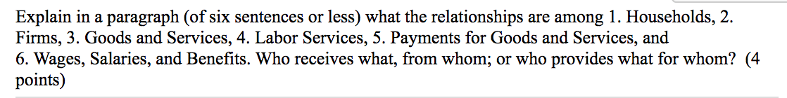 Solved Explain in a paragraph (of six sentences or less) | Chegg.com