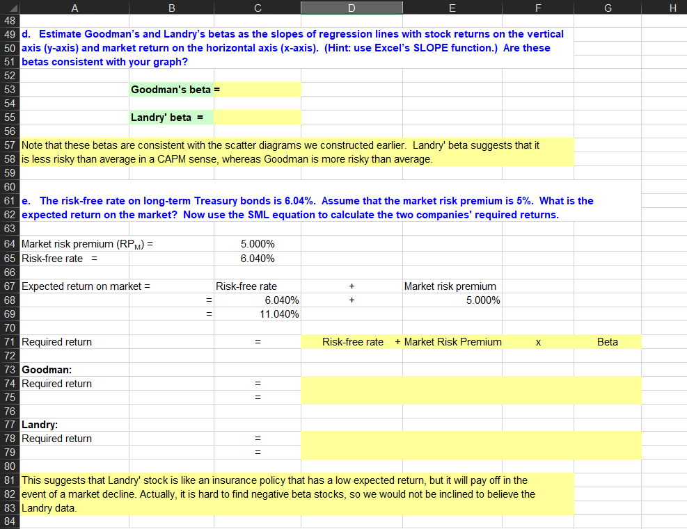 Solved Please only use excel formulas and show them so I can | Chegg.com