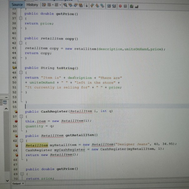 Solved package cashregister: import java.util.scanner: | Chegg.com