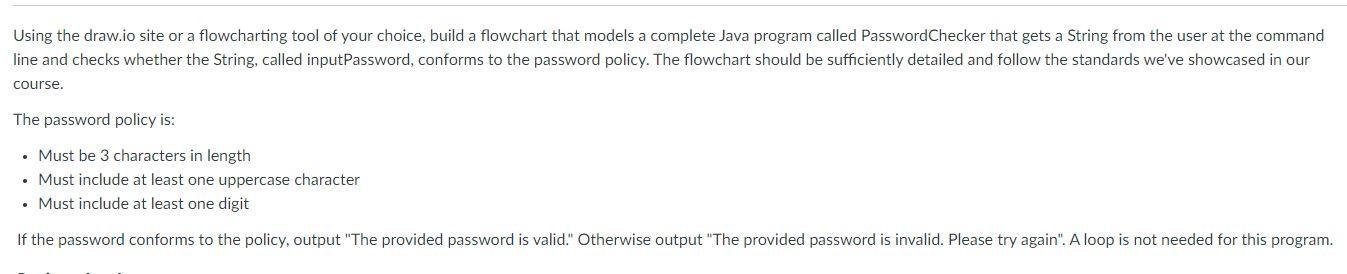 Using the draw.io site or a flowcharting tool of your | Chegg.com