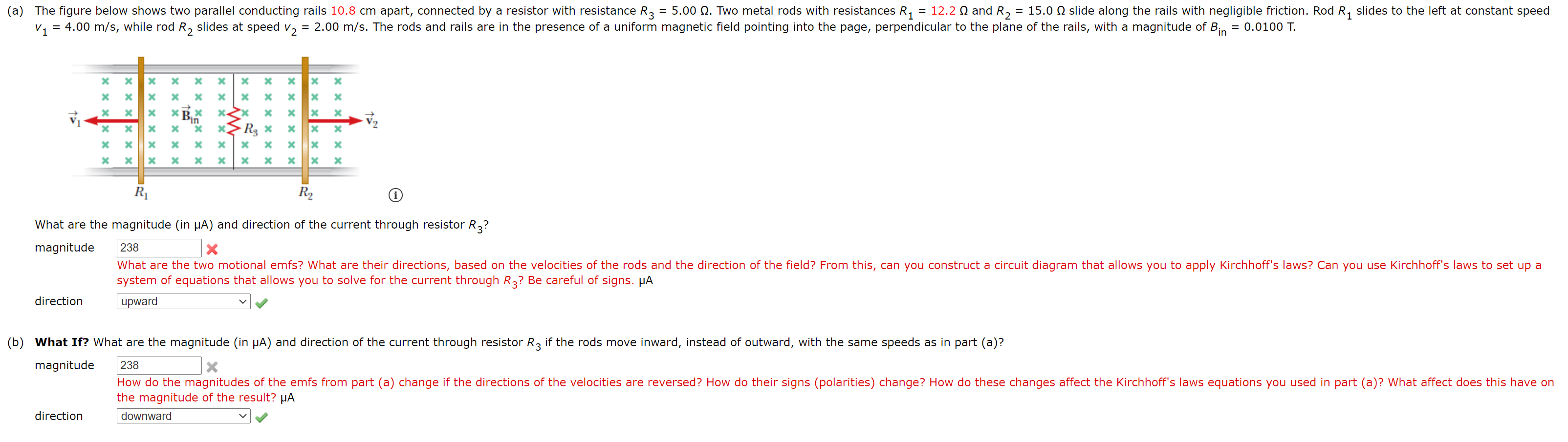 Solved = (a) The figure below shows two parallel conducting | Chegg.com