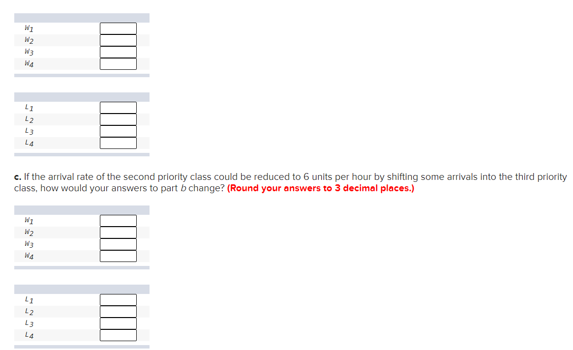 Solved Problem 18-17 A priority waiting system assigns | Chegg.com
