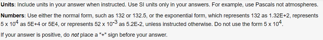 Solved Units: Include units in your answer when instructed. | Chegg.com