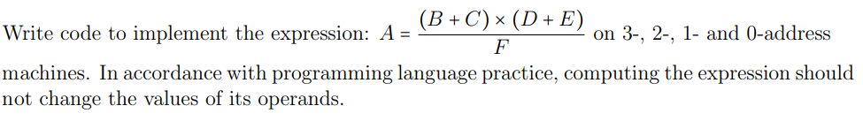 Solved Write code to implement the expression: A = ((B + C) | Chegg.com Solved Write code to implement the expression: A = ((B + C) | Chegg.com