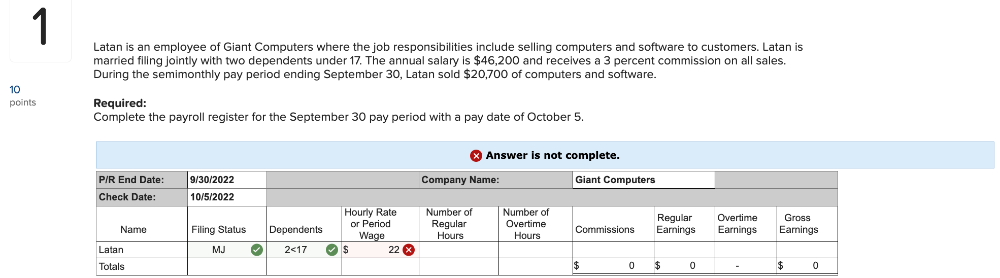 Solved Latan is an employee of Giant Computers where the job | Chegg.com