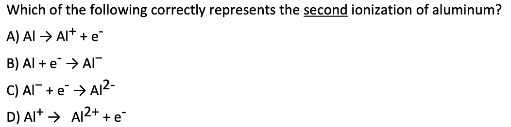 Solved Which of the following correctly represents the | Chegg.com