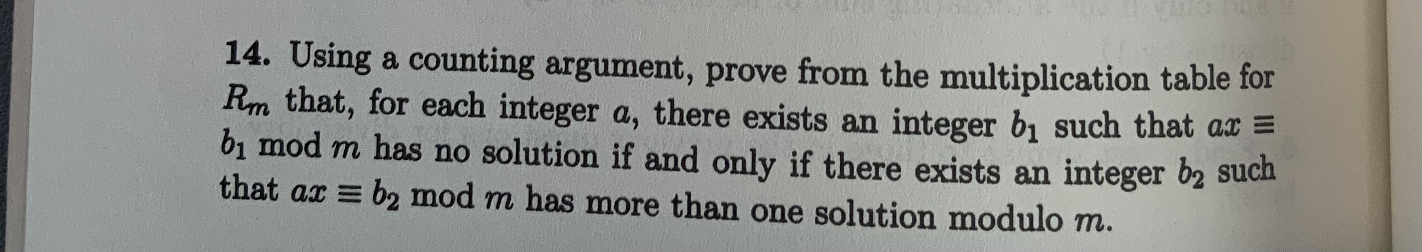 14. Using a counting argument, prove from the | Chegg.com