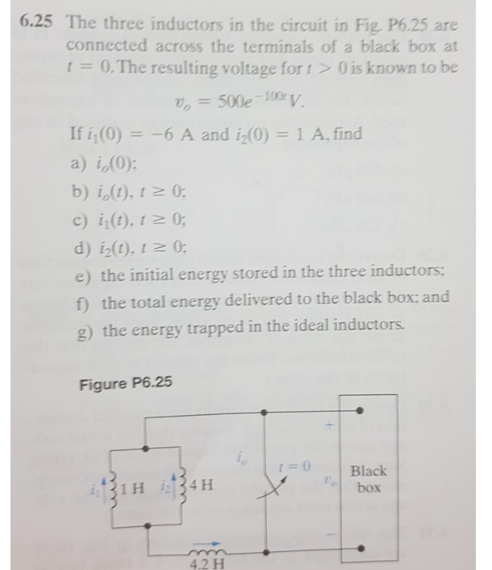 Solved , 6.25 The three inductors in the circuit in Fig. | Chegg.com