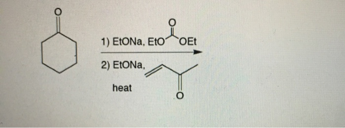 Solved 1 EtONa, EtO OEt 2) EtONa. heat | Chegg.com
