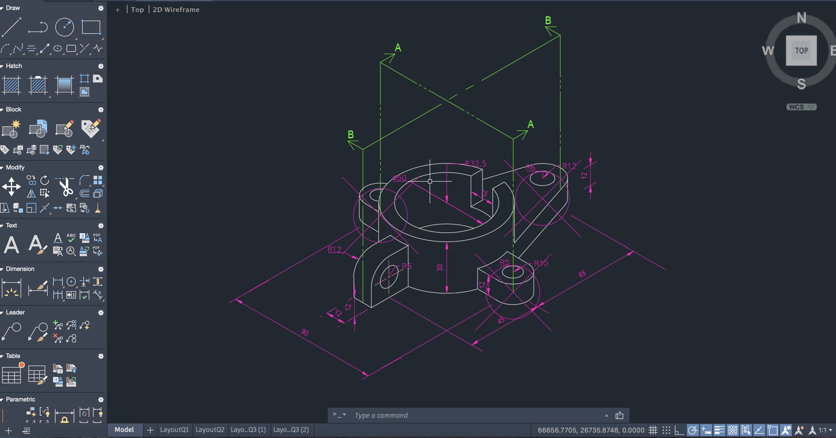 Solved Please draw 3 orthographic views of given isometric | Chegg.com Solved Please draw 3 orthographic views of given isometric | Chegg.com