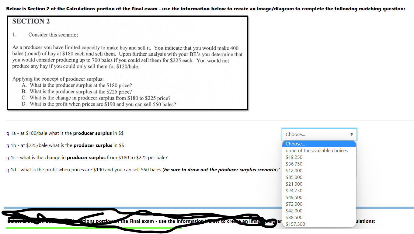 Solved SECTION 2 1. Consider this scenario: As a producer | Chegg.com