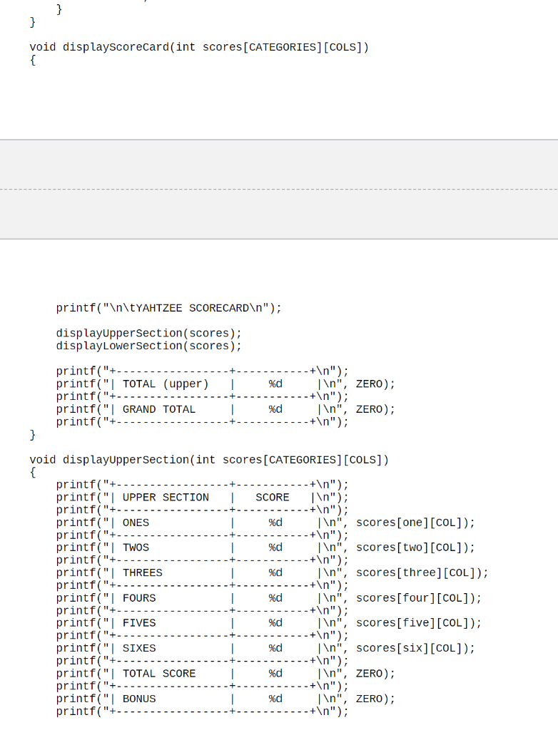 Activity yahtzee.h c. e. 1. Create header file | Chegg.com