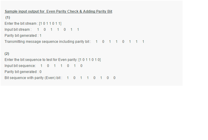 MATLAB Code for Even Parity Check & Adding Parity | Chegg.com