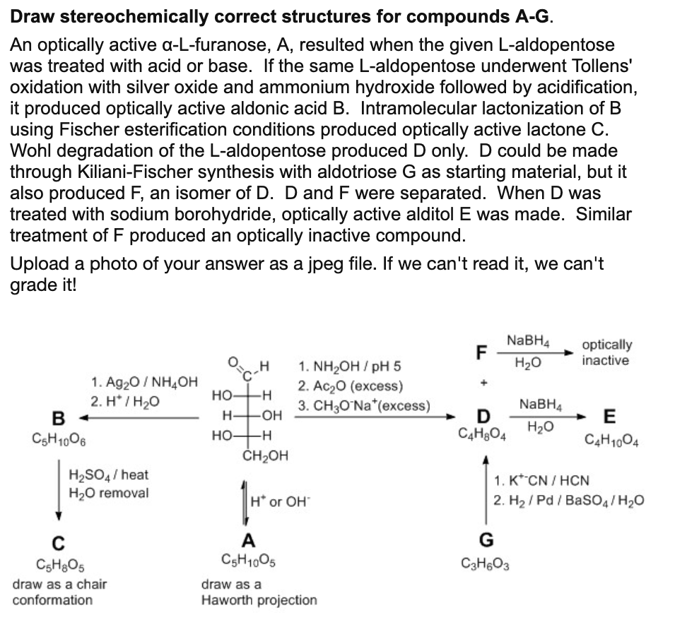 Draw stereochemically correct structures for | Chegg.com