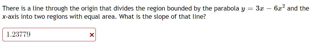 Solved There is a line through the origin that divides the | Chegg.com