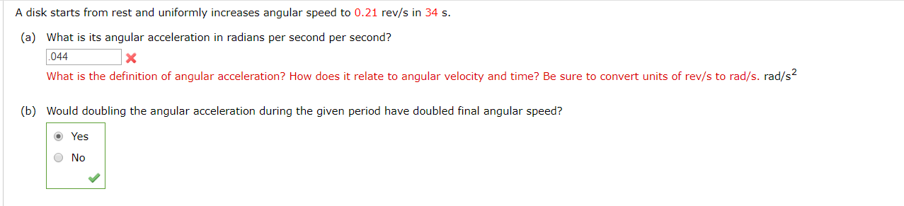 Solved A disk starts from rest and uniformly increases | Chegg.com