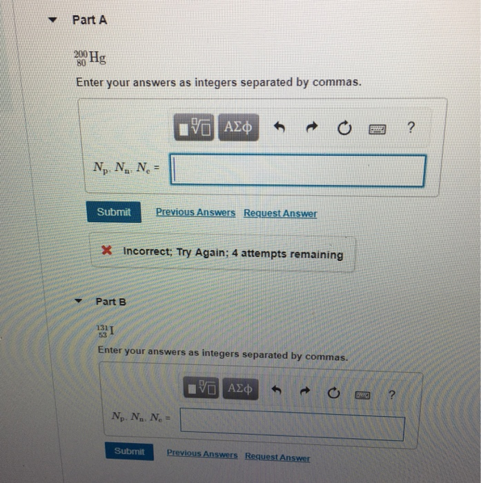 Solved Part A 200 Hg 80 Enter your answers as integers | Chegg.com