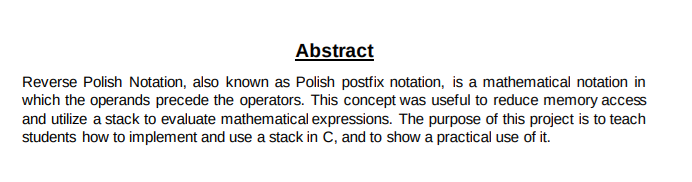 How do you work on Reverse Polish Notations in C | Chegg.com