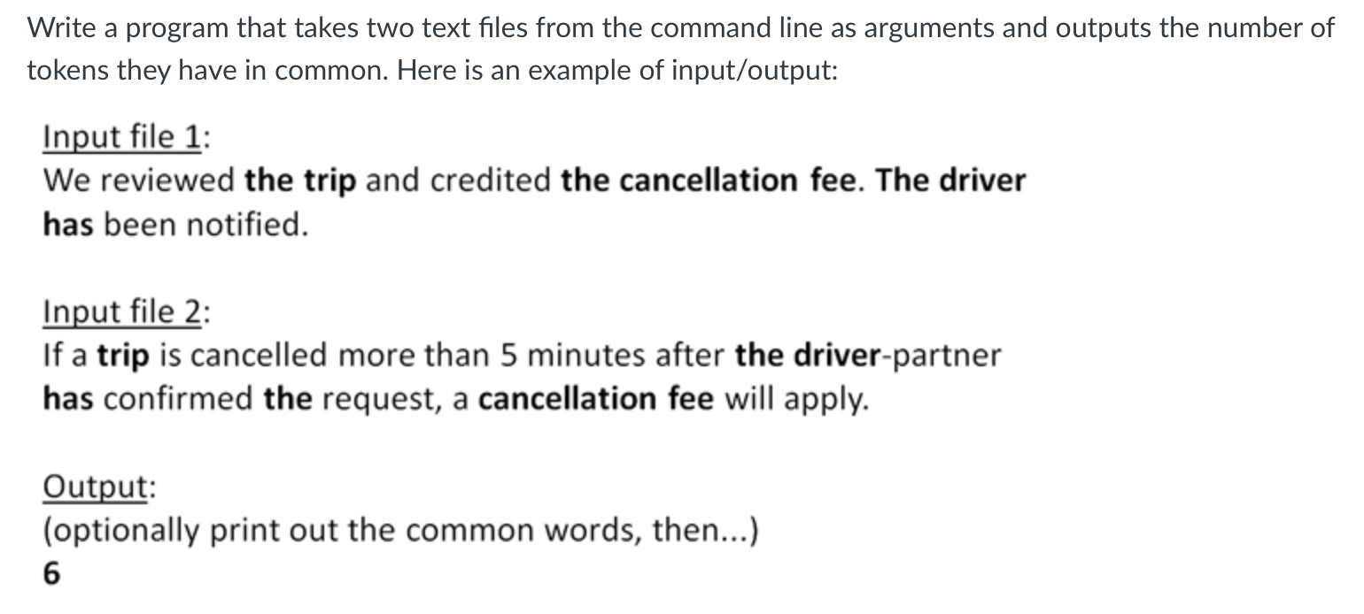 Solved • Method/Function: List tokenize(TextFilePath) Write | Chegg.com
