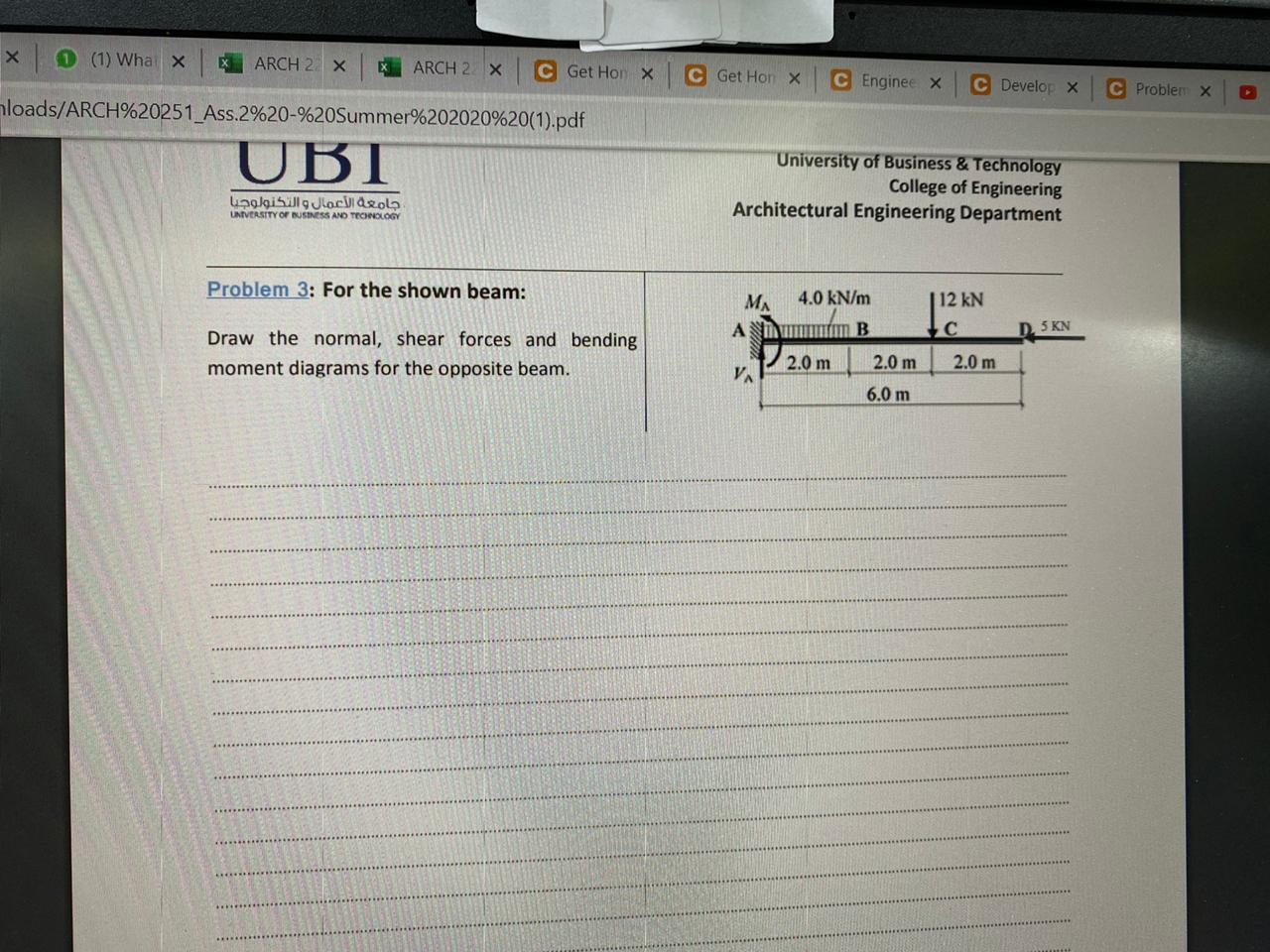 Solved D (1) Wha X X ARCH 2 x X ARCH 2 x C Get Hon X C Get | Chegg.com