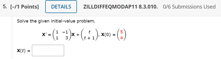 Solved 3. [-/1 Points] DETAILS ZILLDIFFEQMODAP11 8.3.009. | Chegg.com