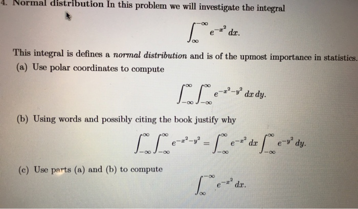 Solved Normal distribution In this problem we will | Chegg.com