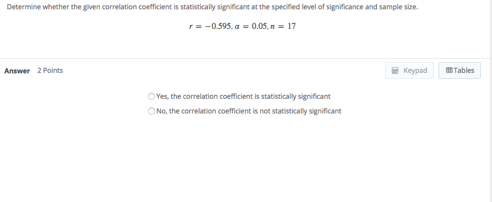 Solved Determine Whether The Given Correlation Coefficient