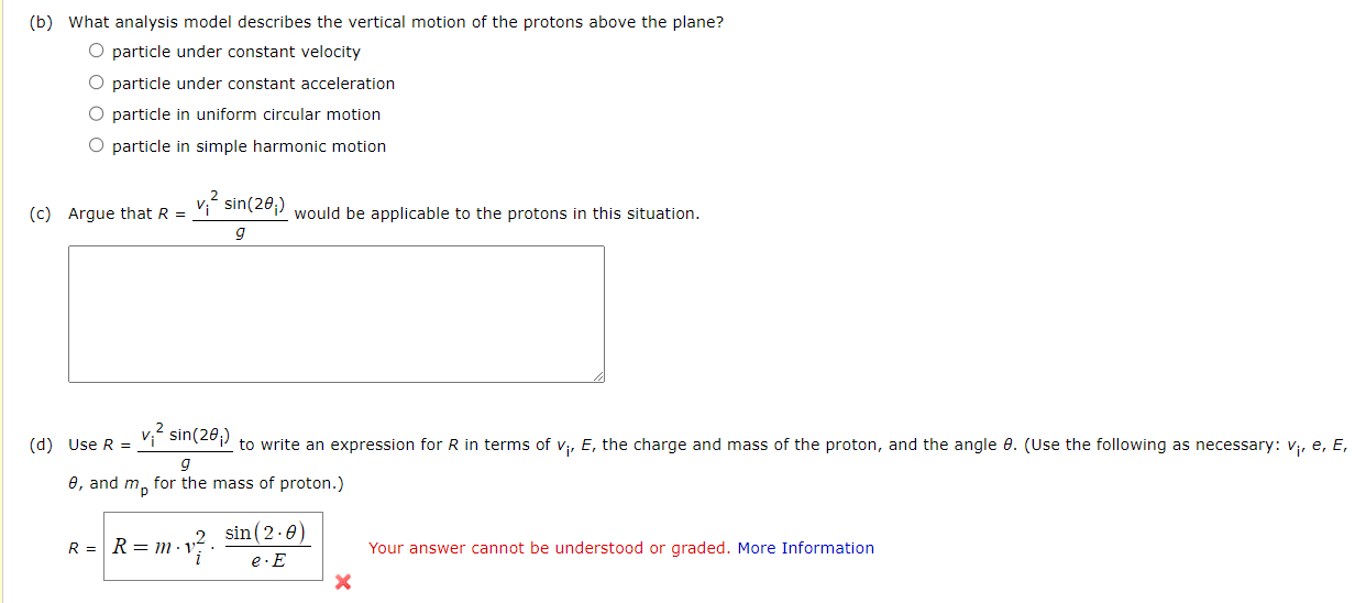 Solved Protons are projected with an initial speed vi=9.99 | Chegg.com