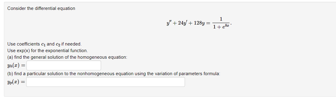 Solved Consider the differential equation | Chegg.com
