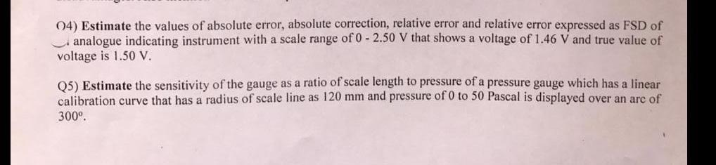 Solved 04) Estimate the values of absolute error, absolute | Chegg.com