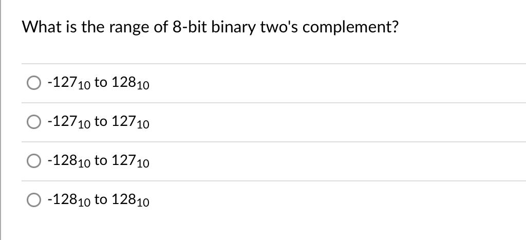 Solved What is the value of 8-bit binary (signed magnitude) | Chegg.com