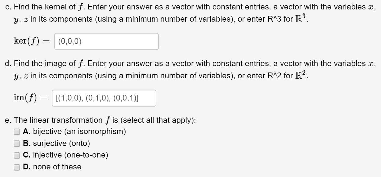Solved Suppose f: R3 → R2 is a linear transformation and | Chegg.com