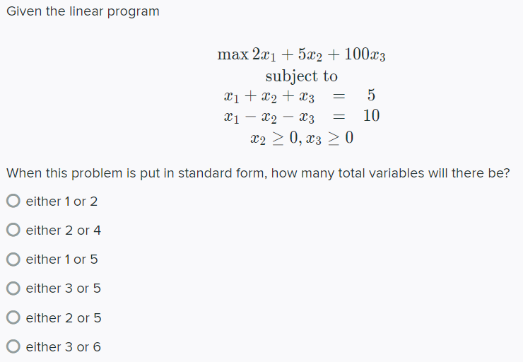 Solved Given the linear program max x + y subject to 9x +y > | Chegg.com