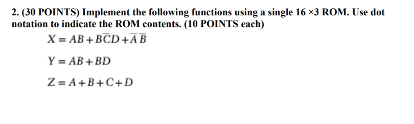 Solved 2. (30 POINTS) Implement the following functions | Chegg.com