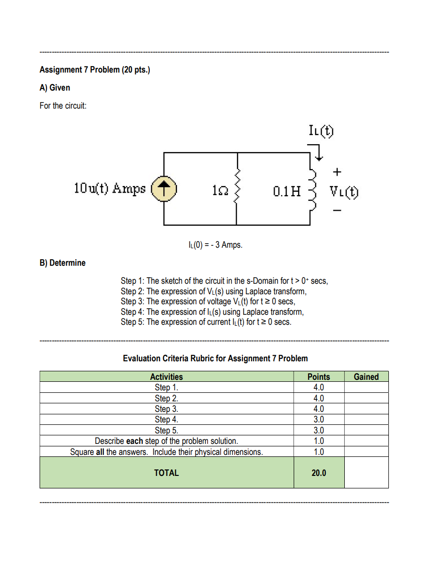 Solved Circuit Analysis II The exercise should be done and | Chegg.com