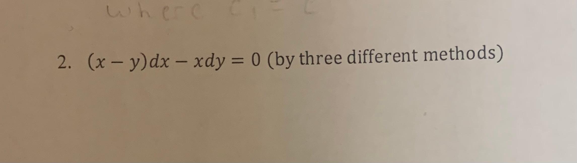 Solved Could you solve using the linear equation of order | Chegg.com