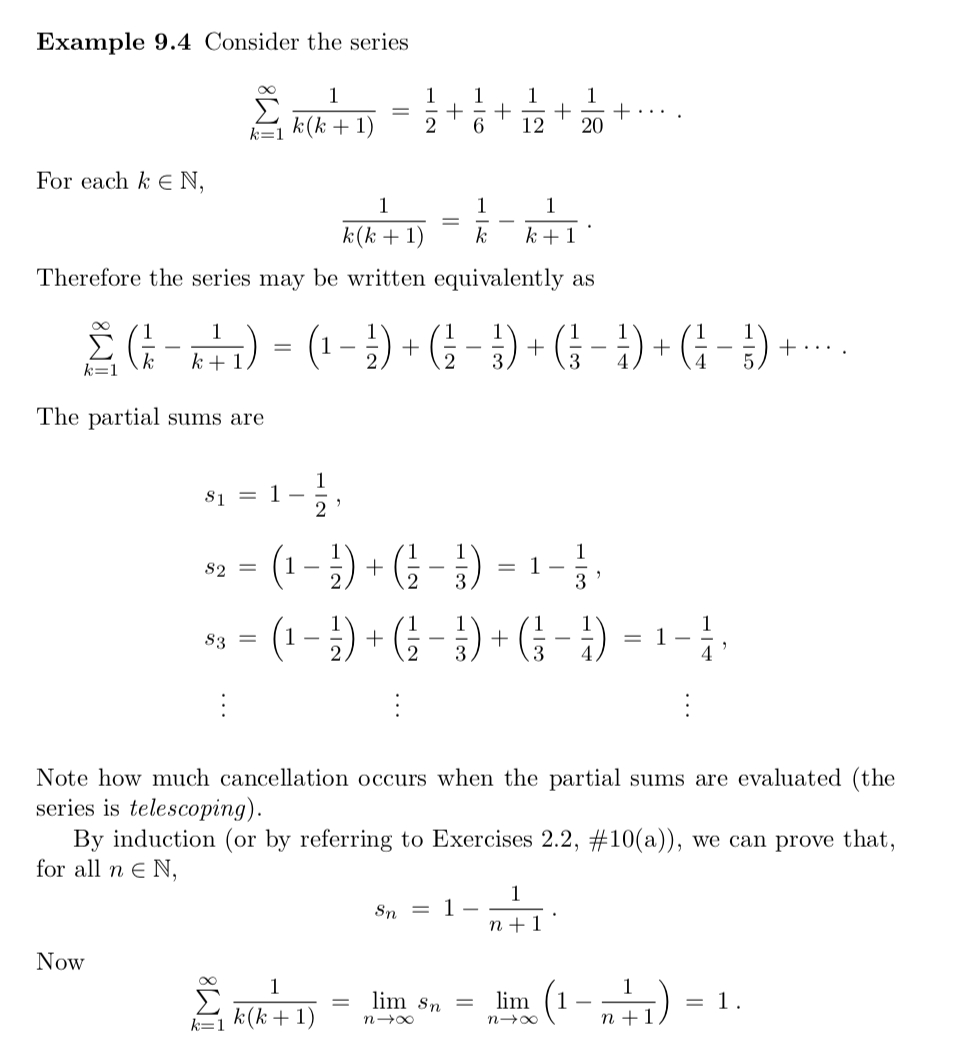 Solved 1 For Each Series Below Either Determine Its Sum In Chegg