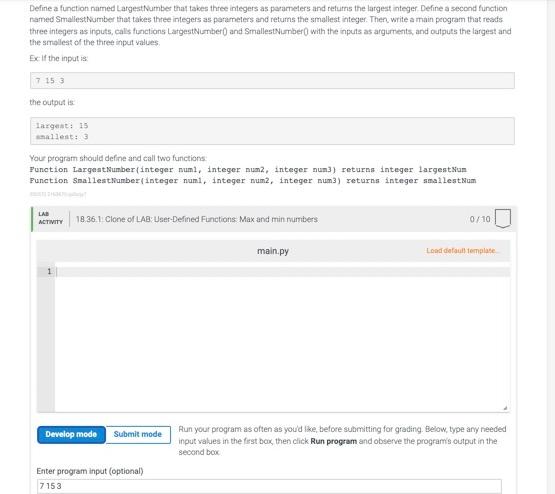 Solved def LargestNumber(num1,num2,num3): if (num1>=num2) | Chegg.com