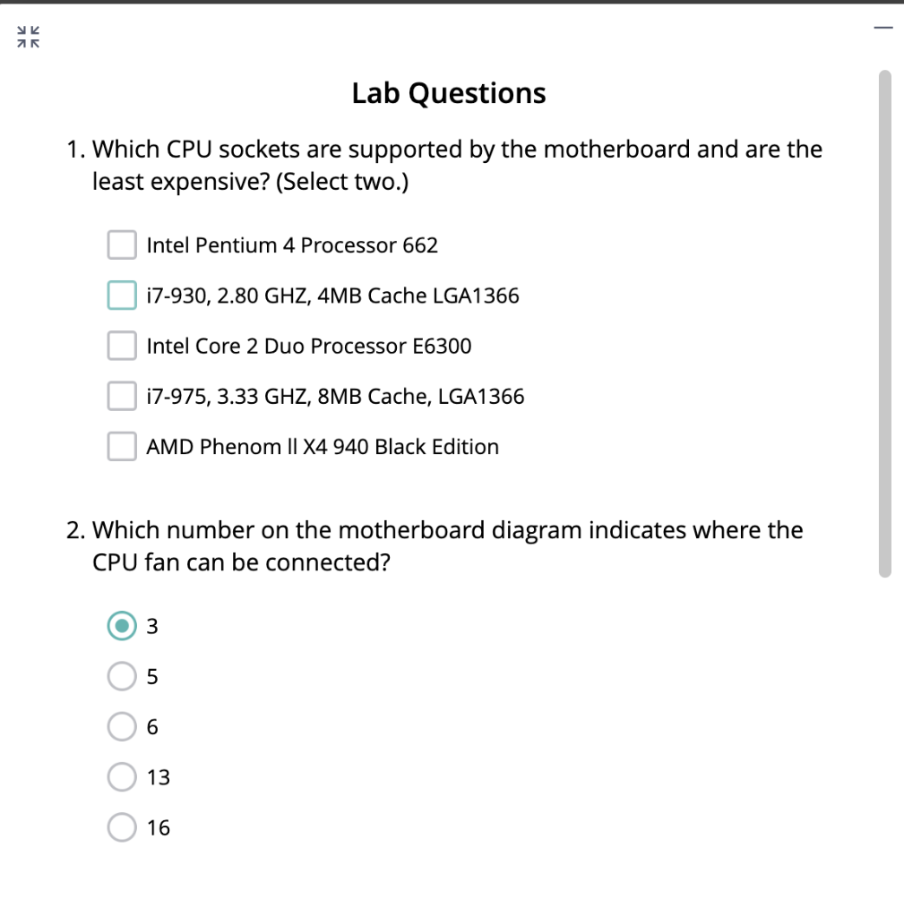 [Solved]: 1. Which CPU sockets are supported by the mother