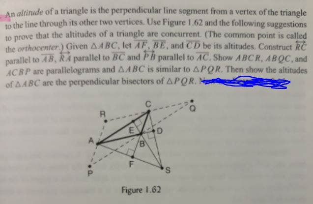 Solved n altitude of a triangle is the perpendicular line | Chegg.com